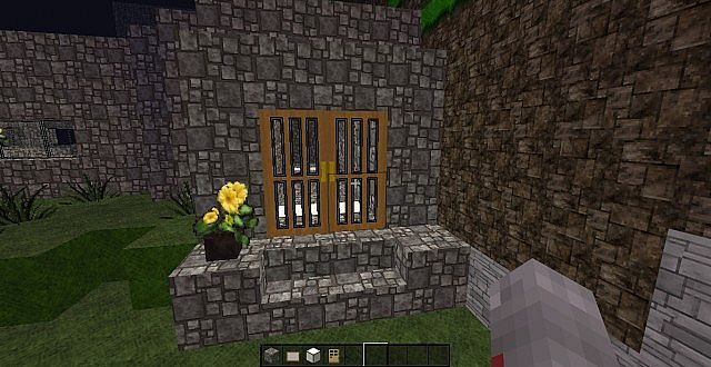 Modern cobblestone house [ 2 FLOORS ] [ Built by hand ] Minecraft Map