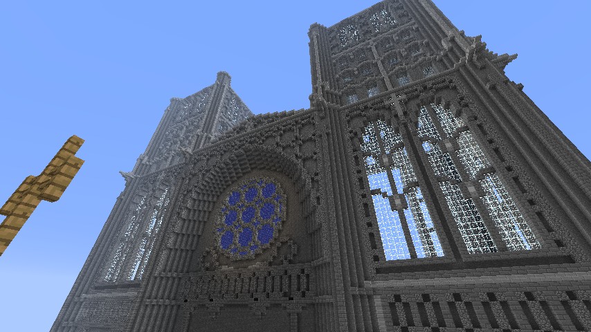 Cathedral in progress Minecraft Map
