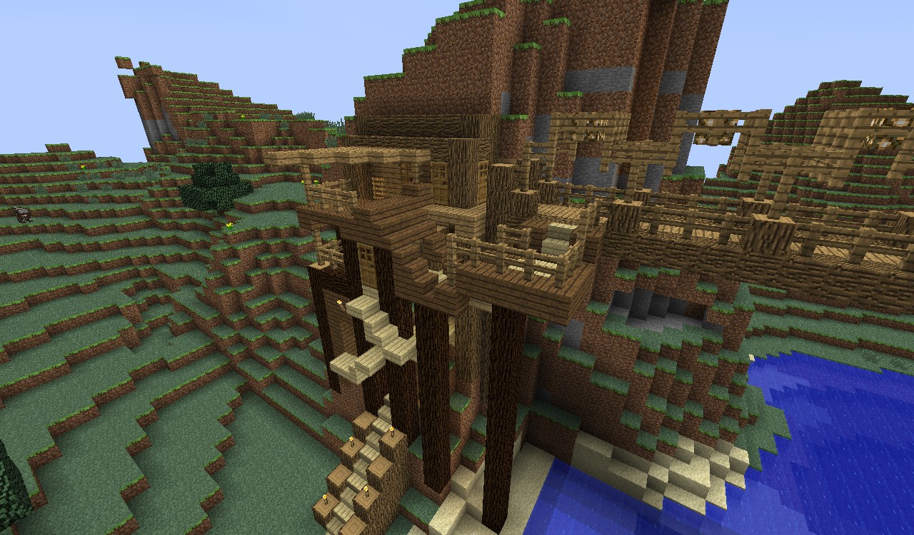 Cliffside Lake Town Minecraft Map
