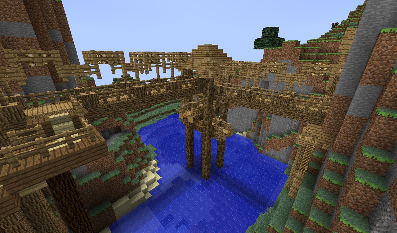 Cliffside Lake Town Minecraft Map