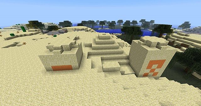 Sand pyramid at Spawn Minecraft Map