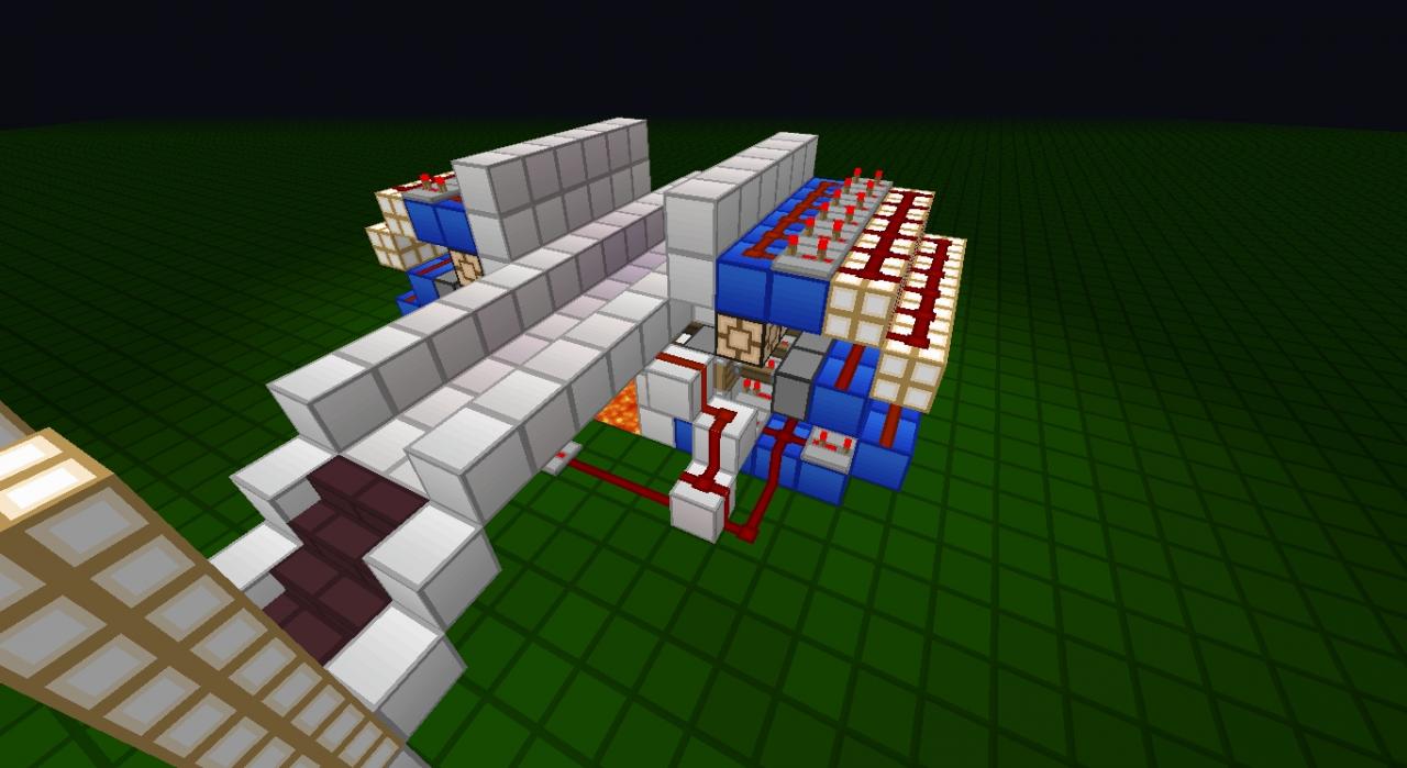 Double Piston Extender Drawbridge Minecraft Map