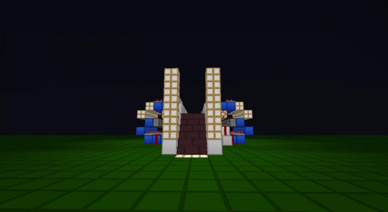 Double Piston Extender Drawbridge Minecraft Map