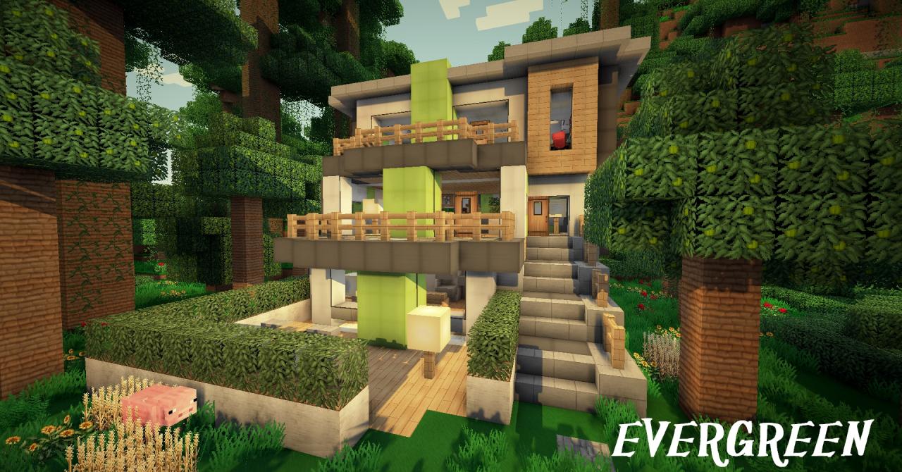 Evergreen - Modern Build (10 Subs SPECIAL) Minecraft Map