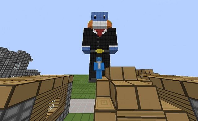Giant Mudkip Minecraft Map
