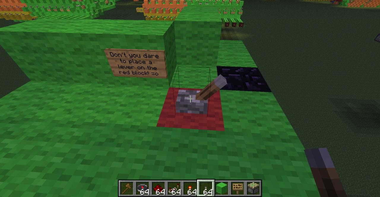 The useless lever [5x6x6] - Celebration of my first 1000 experience! :) Minecraft Map