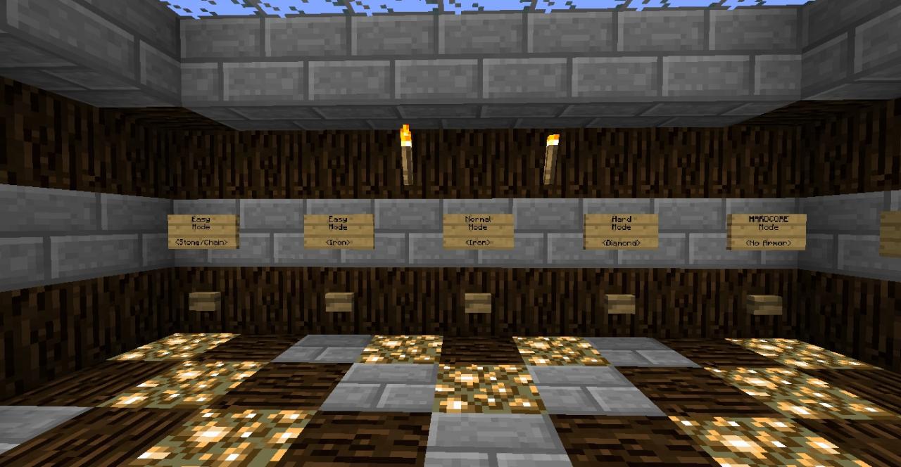 V.1.2.2. Underground Mob Arena Survival Minecraft Map
