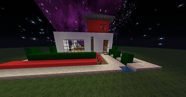 Modern Red House Minecraft Map