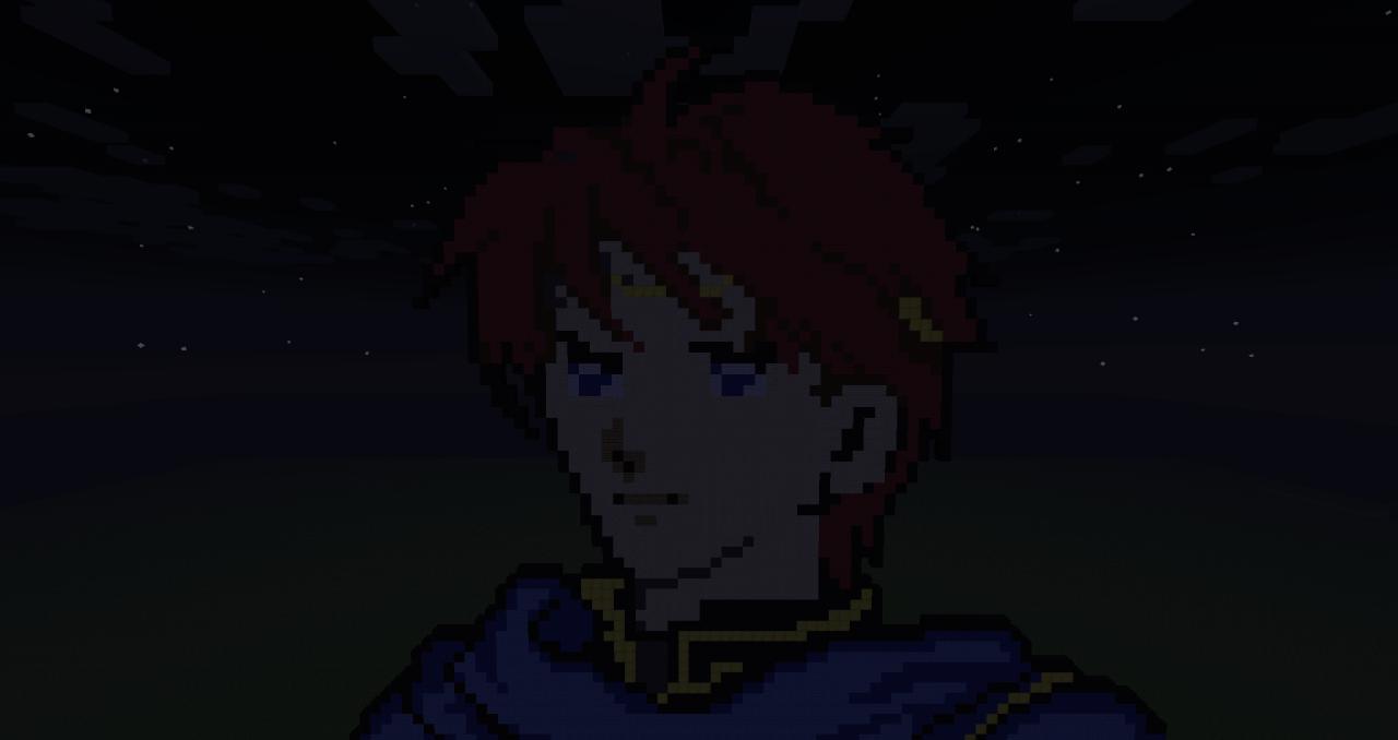 Fire Emblem: Rekka no Ken - Eliwood Pixel Art Portrait Minecraft Map