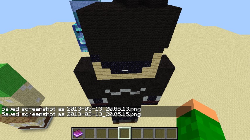 MCedit statues filters. Minecraft Map