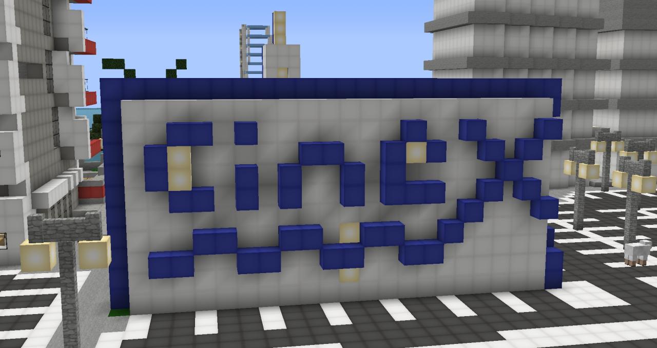 CineX Modern Small Movie Theater Minecraft Map