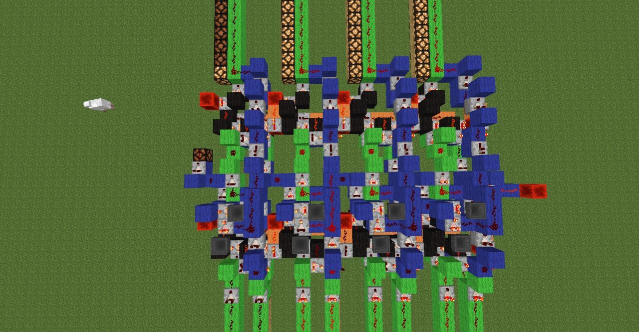 Hexadecimal Signal Strength Adder, 4 bits and stackable! [MC 1.5 ...