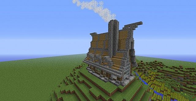 Steampunk building style test Minecraft Map