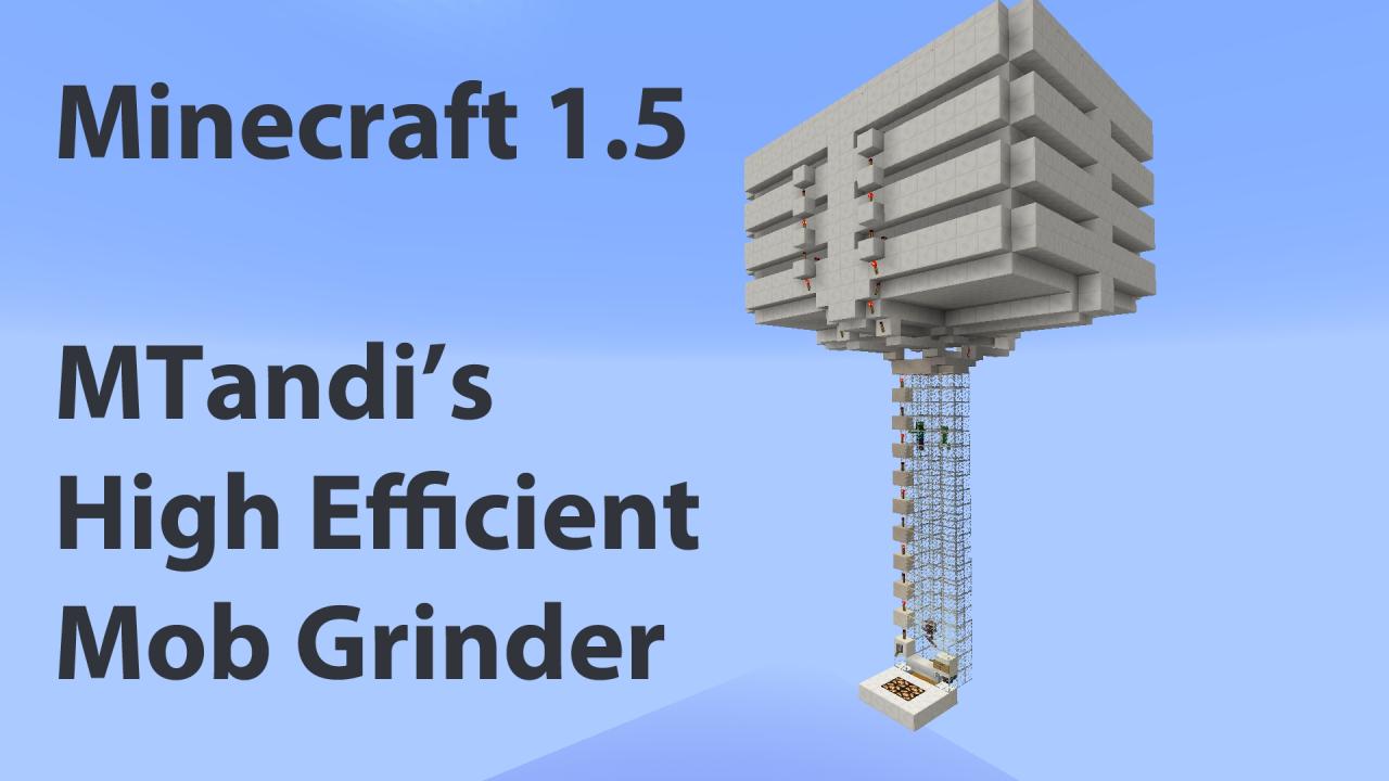 Minecraft 1.5 MTandi's Mob Grinder Minecraft Map