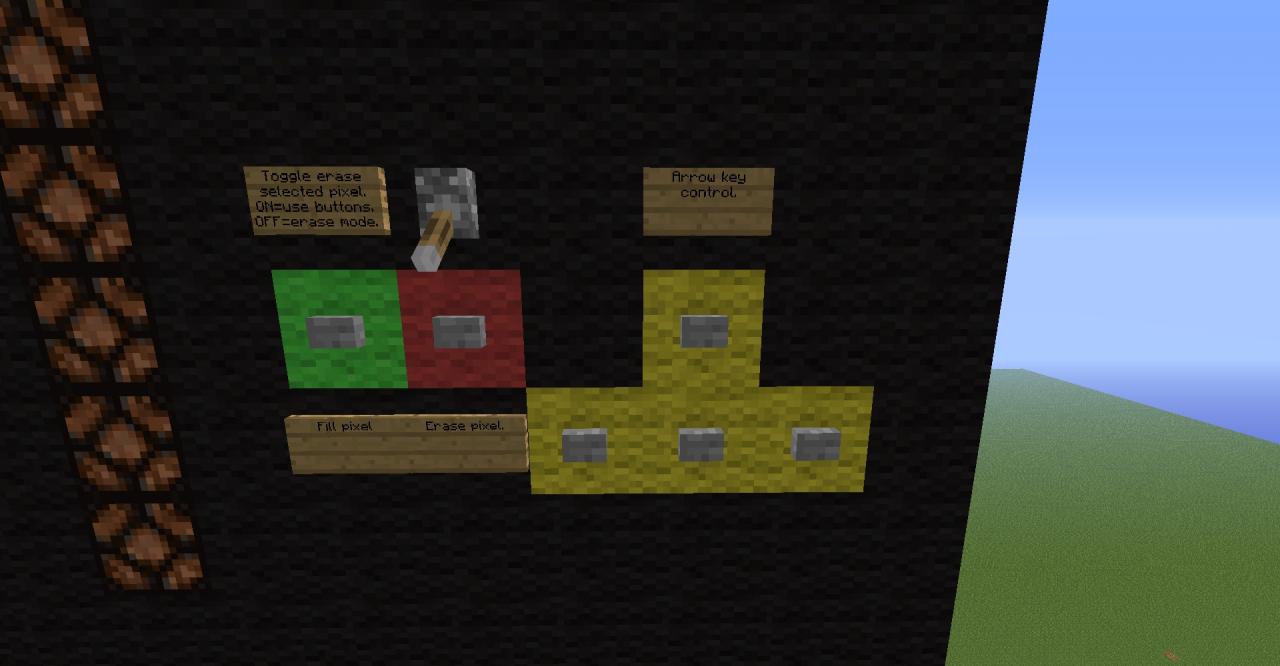 Paint in Minecraft - 2x2 pixels - infinite stackable. (using signal ...