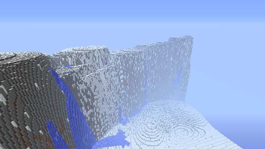 Custom Snow Terrain Minecraft Map