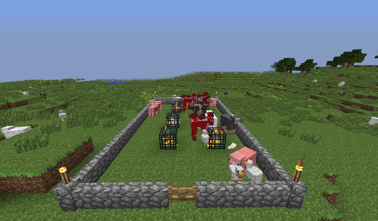 A Survival Map with a Mob Trap Minecraft Map