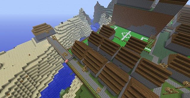 huge village Minecraft Map