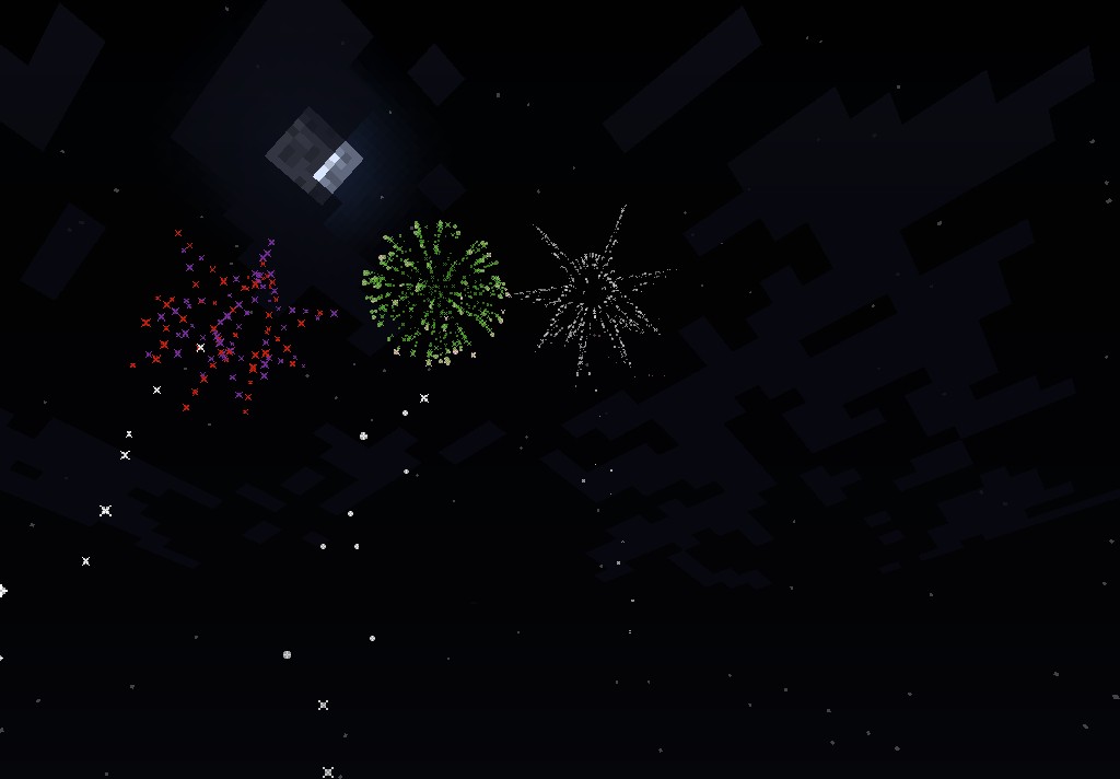 Firework Display with Spawner Minecarts Minecraft Map