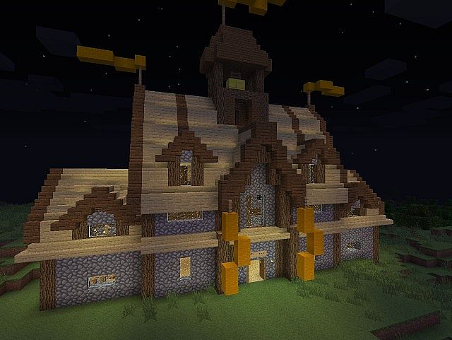 Medieval Village Hall Minecraft Map