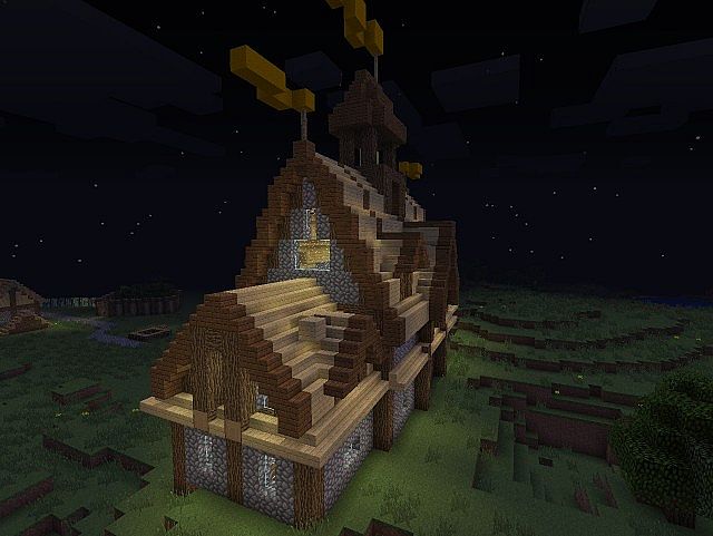 Medieval Village Hall Minecraft Map