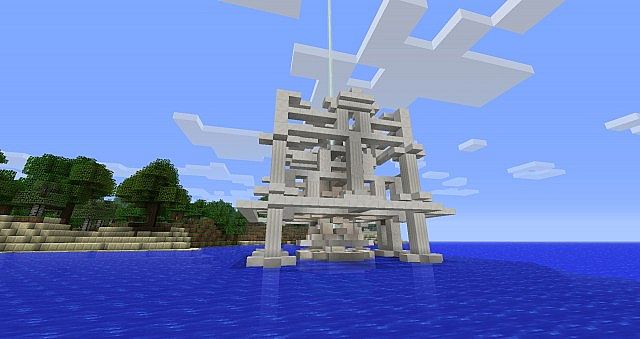Complex Quartz Sculpture Minecraft Map