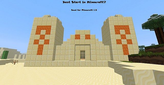 Best start ever in Minecraft? Seed for minecraft version 1.5