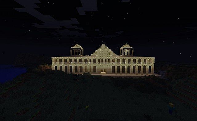 Stone-Light House with near sand palace Minecraft Map
