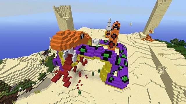 Super Snakes in Battle Minecraft Map