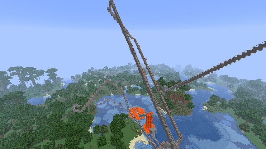 Extreme Roller Coaster Minecraft Map