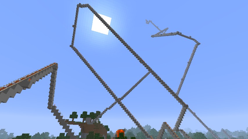 Extreme Roller Coaster Minecraft Map