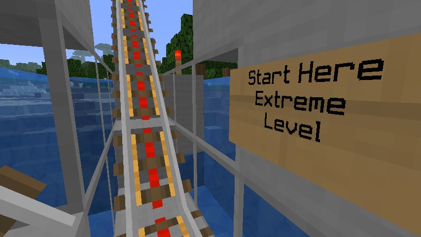 Extreme Roller Coaster Minecraft Map