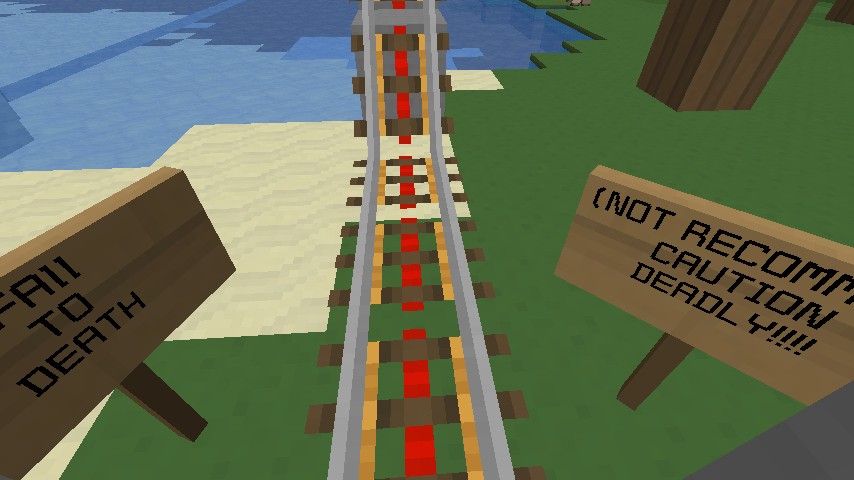 Extreme Roller Coaster Minecraft Map