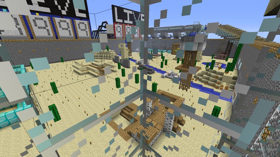 Xbox 360 custom map PvP zone Minecraft Map