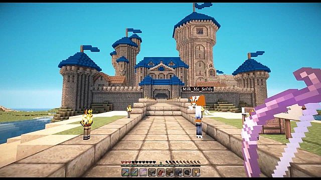 Epic Castle on survival server Minecraft Map