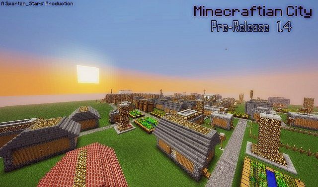 Minecraftian City (Pre-Release 1.4) Minecraft Map