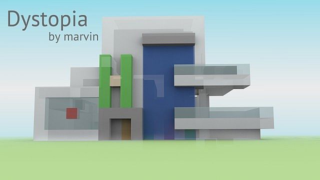 Dystopia by marvin (a modern house) Minecraft Map