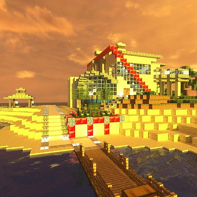 Modern Island Estate Minecraft Map