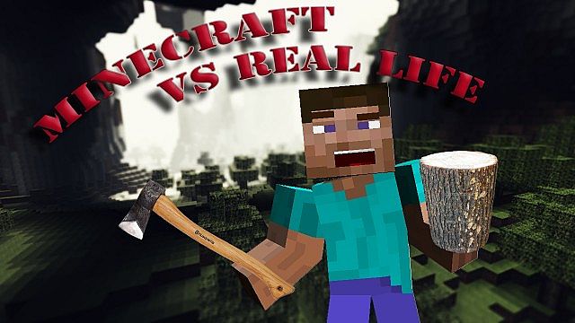 Real Life vs Minecraft Minecraft Map