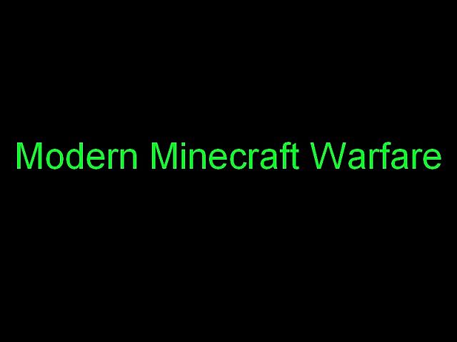 Modern Minecraft Warfare Minecraft Map