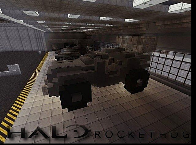 Halo UNSC Rocket Hog Minecraft Map