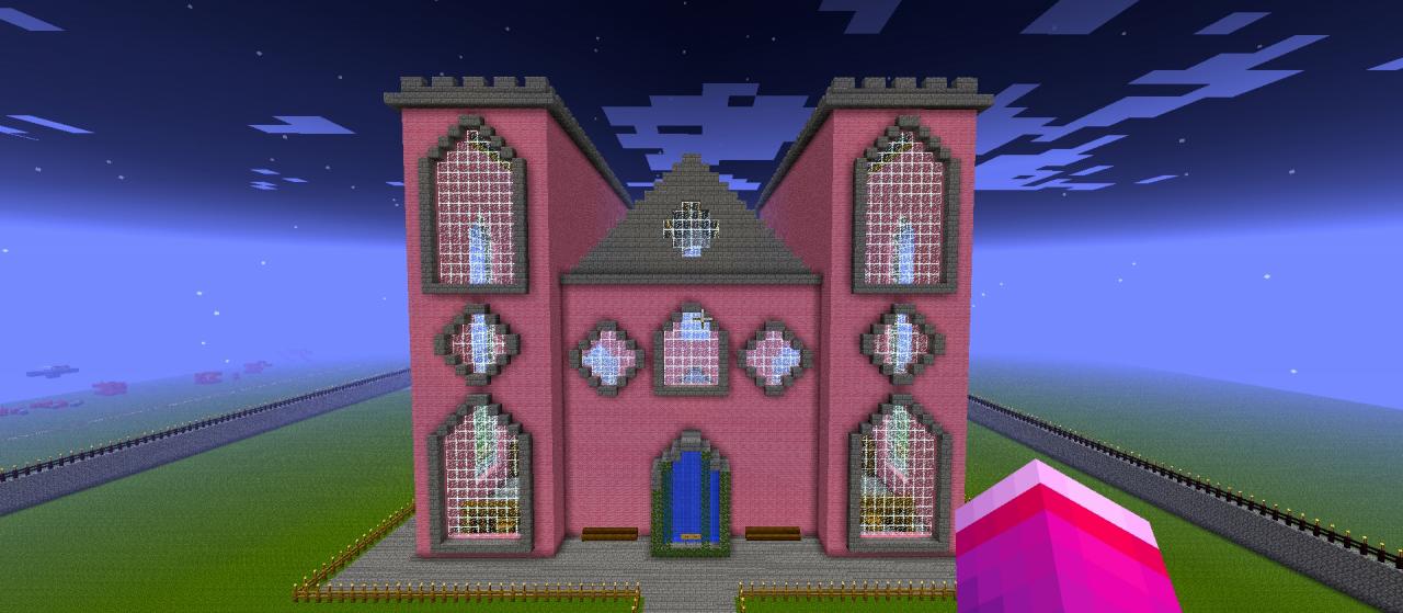 Pink Minecraft Church Minecraft Map