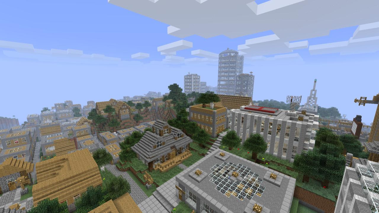 Big Minecraft City Minecraft Map