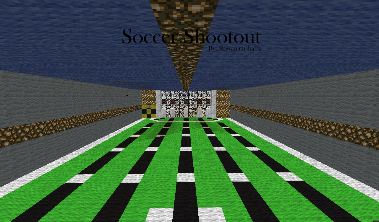 RowanDoesGames Soccer shootout Minecraft Map