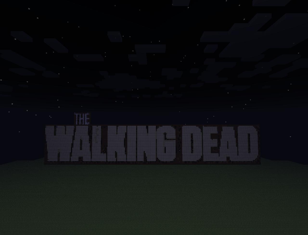 The Walking Dead Pixel Art Minecraft Project