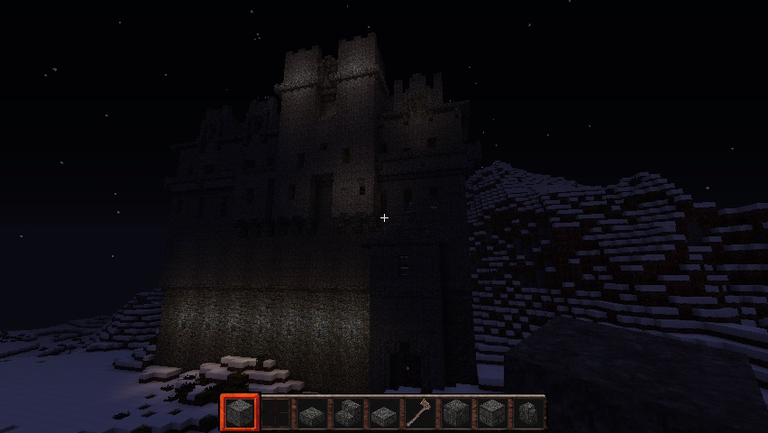 The Beginning of the build: Castle Frankenstein! Minecraft Map
