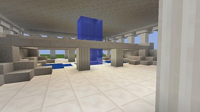 Greek Temple and Pillars Minecraft Map