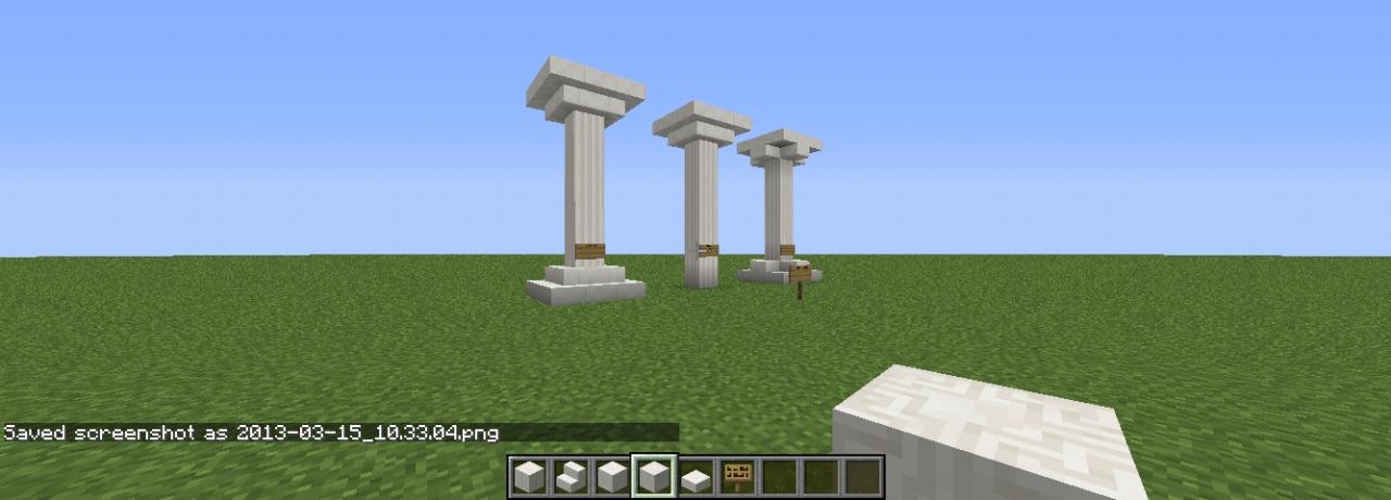 Greek Temple and Pillars Minecraft Map