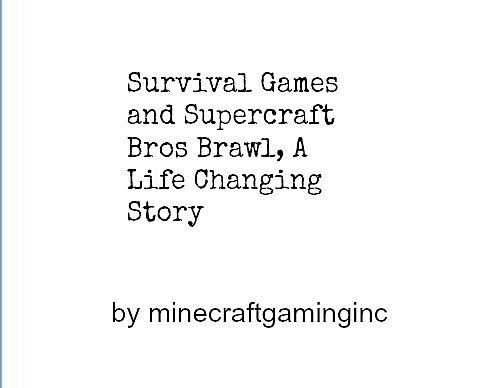 Survival Games and Supercraft Bros Brawl, A Life Changing Story