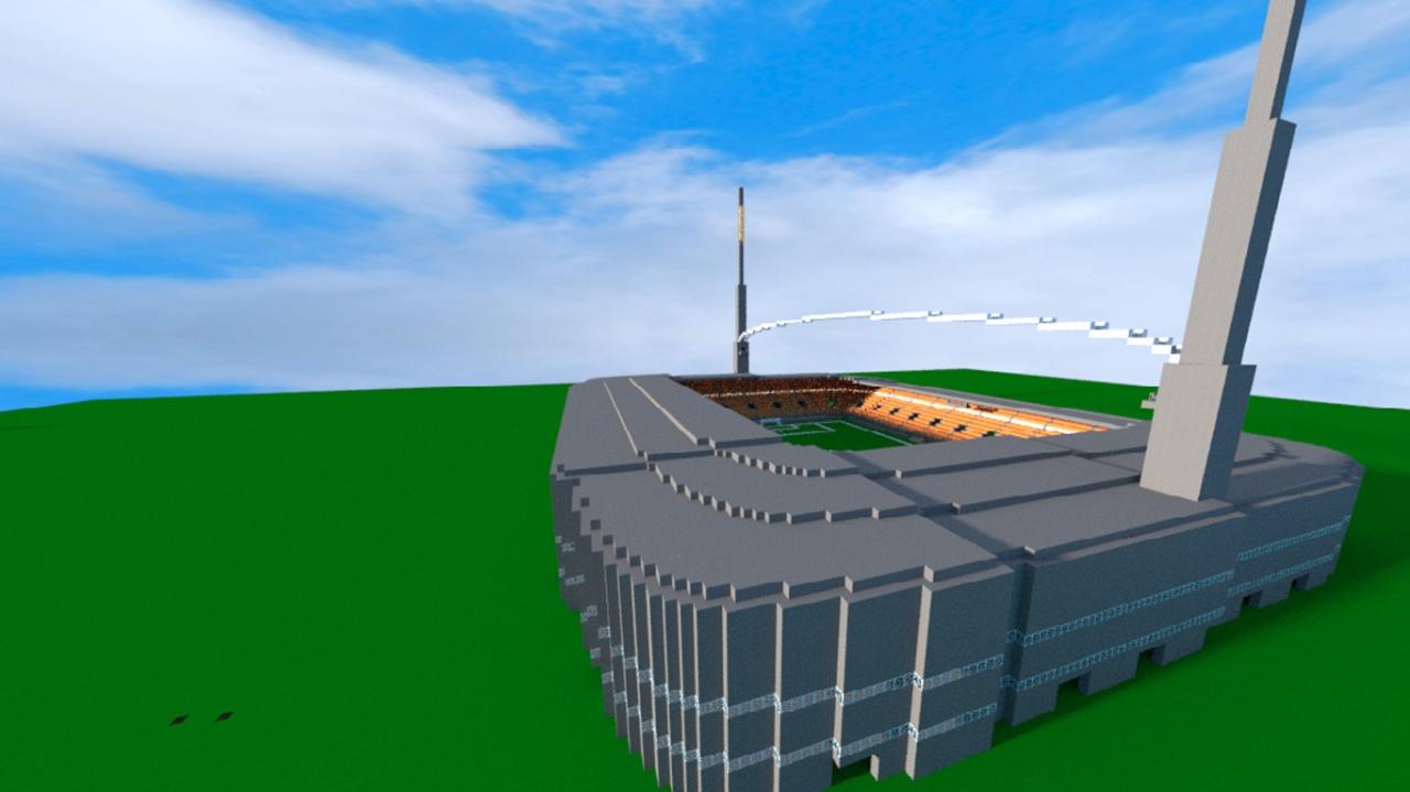 [Minecraft Mega Building ] Orange Stadium Minecraft Map